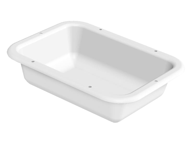 Vassoio rettangolare per pastoni - 40 x 30cm - Vassoio 7 litri - Gilac ...