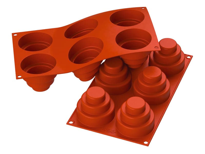 Stampo silicone Silicon Flex - 6 wonder cakes Ø 7,5 cm - 30 x 17,5 cm ...