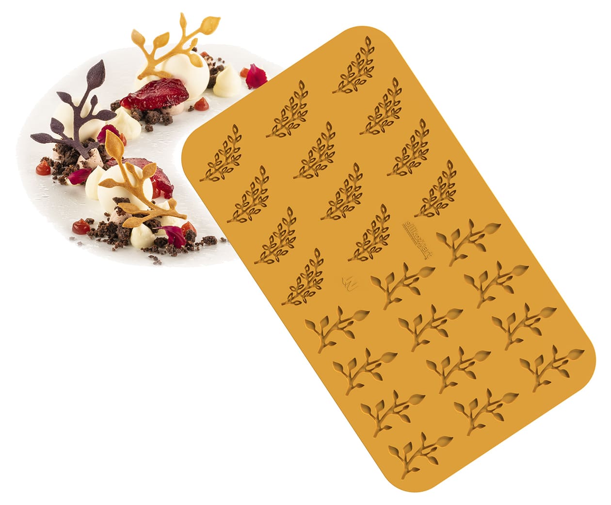 Stampo silicone Naturae - 24 filiali Eden - 47 x 27 cm - Silikomart ...