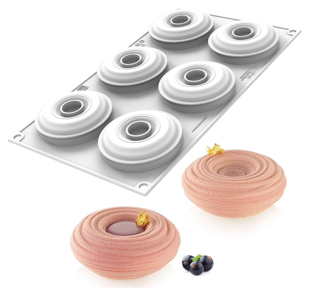 Stampo in silicone Sara - 6 rounds - Silikomart - Meilleur du Chef