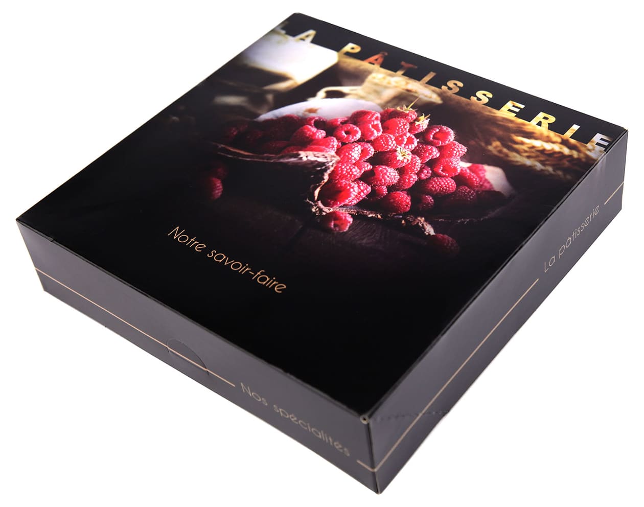 "Framboisine" Square Tart Box - height 5cm - 23 x 23cm (x 50 ...