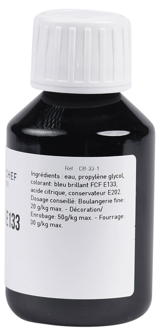 Blue Food Colouring E133 - Water soluble - 1litre - Meilleur du Chef ...