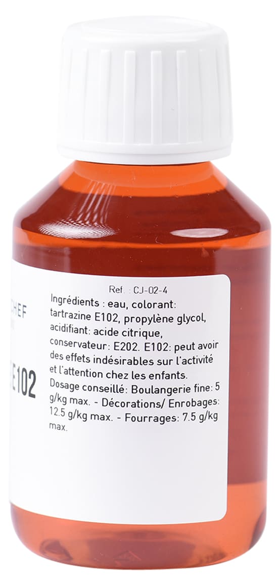 Liquid Food Colouring - Lemon Yellow E102 - 115ml - Meilleur du Chef ...