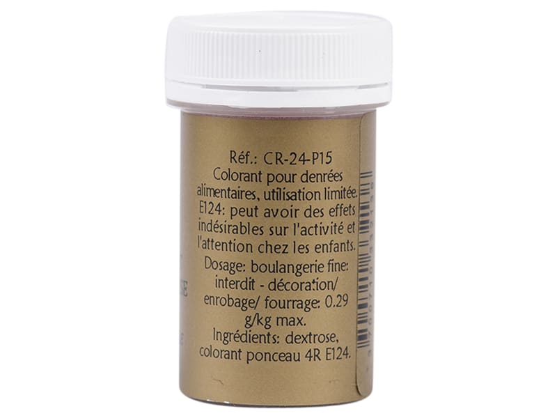 Strawberry Red Food Colouring E124 - Water soluble - 10g - Selectarôme ...