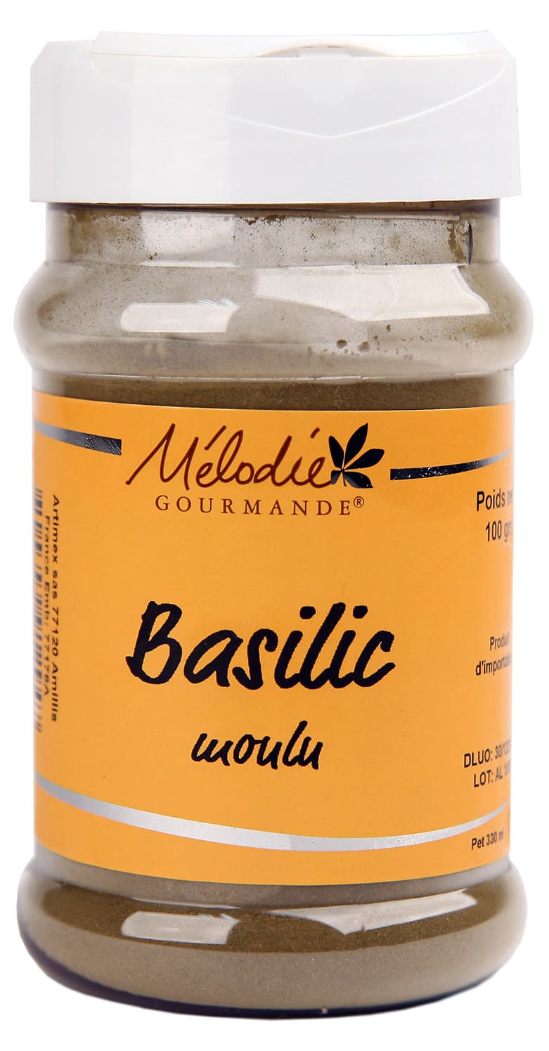 Basil Leaf Powder - 100g - Mélodie Gourmande - Meilleur du Chef