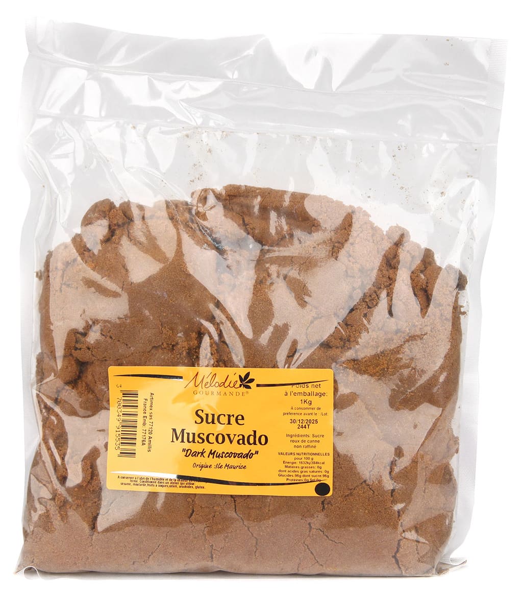 Dark Muscovado Sugar - 1kg - Mélodie Gourmande - Meilleur du Chef