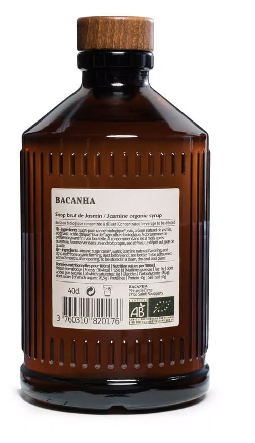 Organic Jasmine Syrup - 40cl - Bacanha - Meilleur du Chef