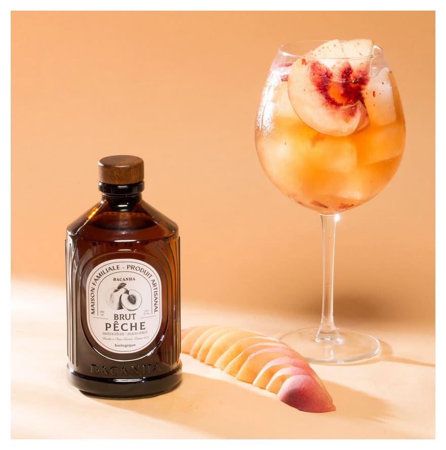Organic Peach Syrup - 40cl - Bacanha - Meilleur du Chef
