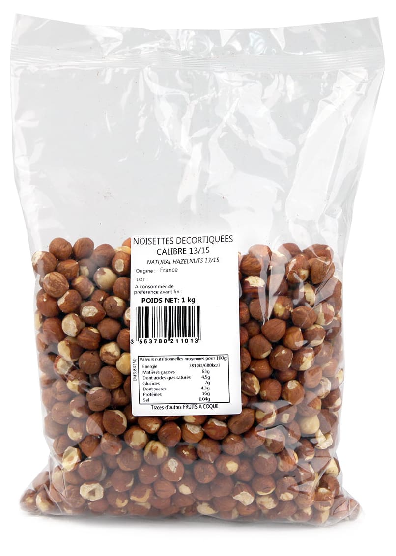 Whole Shelled Hazelnuts - 1kg - Meilleur du Chef