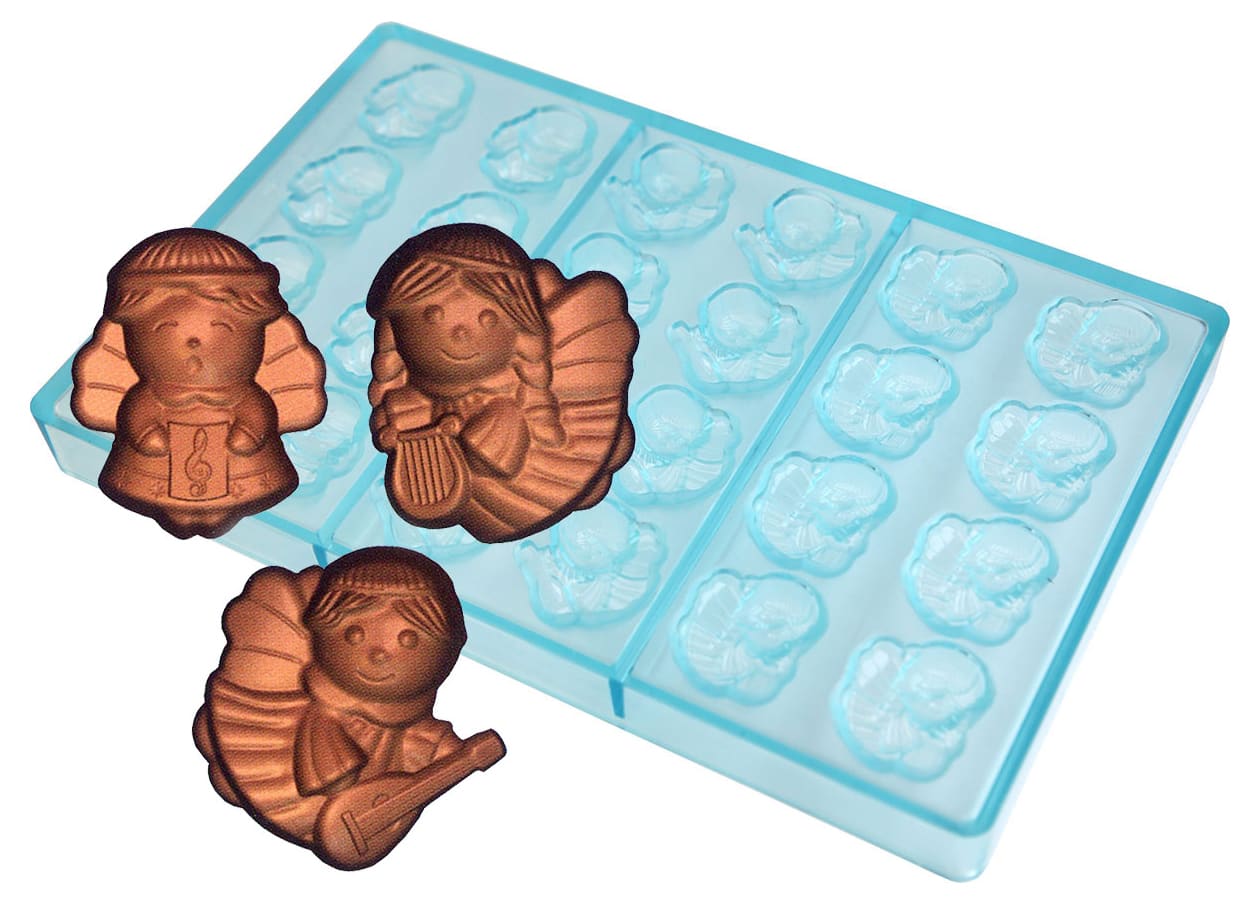 Chocolate Mould - 3 Angels - 24 Cavities - Meilleur du Chef
