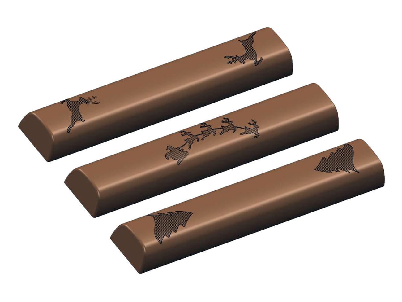 Chocolate Mould - 9 Christmas bars - Meilleur du Chef