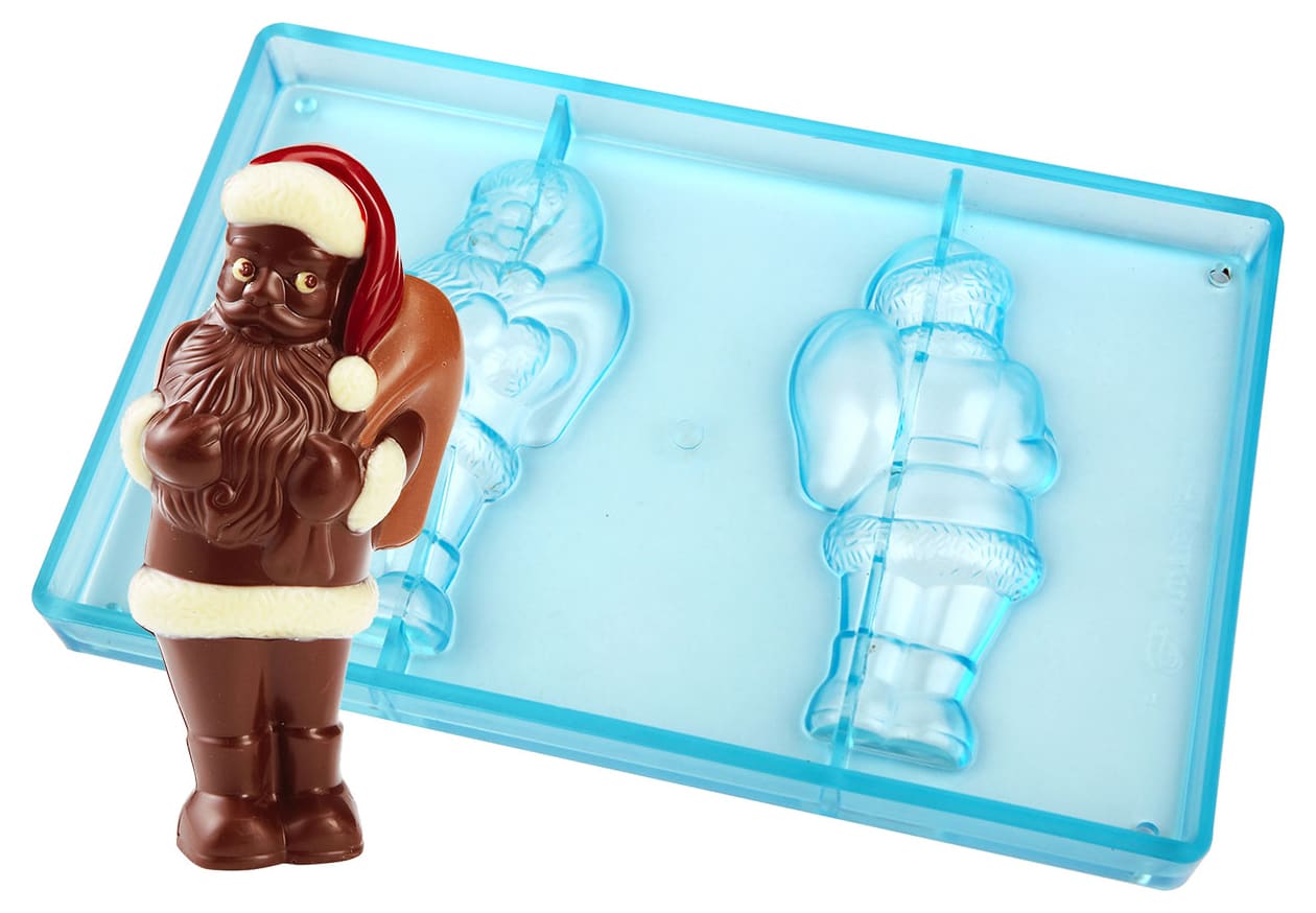 Chocolate Mould - Santa Claus - standing up with sack - ht 13,5cm ...