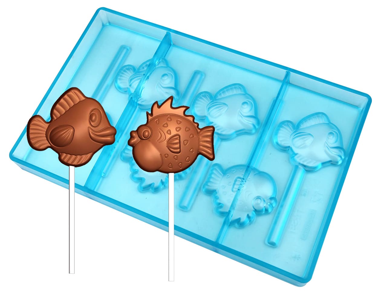 Lollipop Chocolate Mould - Easter fish shapes - Meilleur du Chef