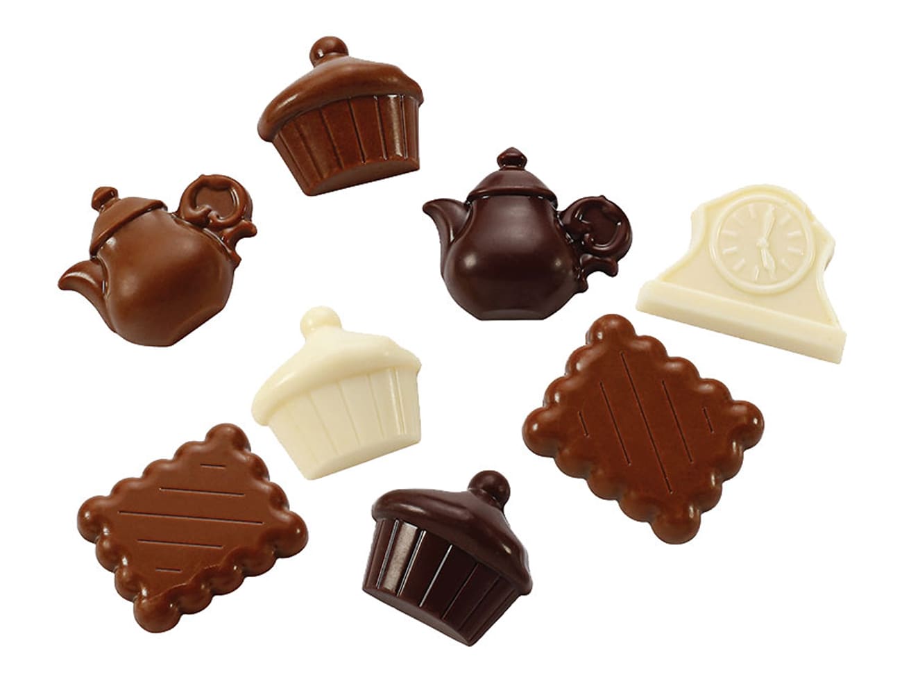 Chocolate tritan Mould - 20 Teatime Shapes - 27,5 x 17,5cm - Meilleur ...