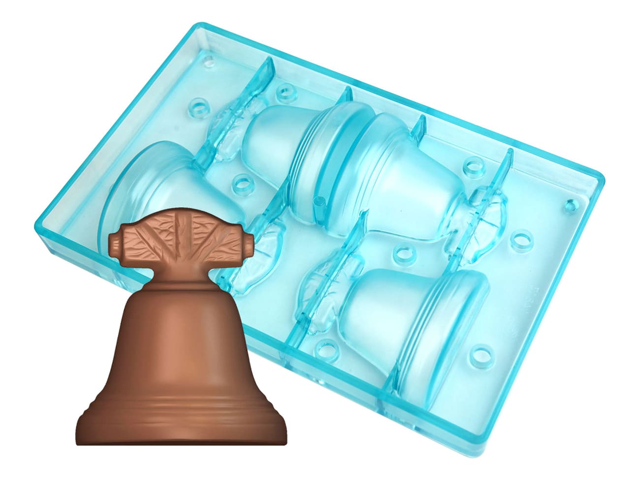 Chocolate Mould - 2 Easter bells - Meilleur du Chef