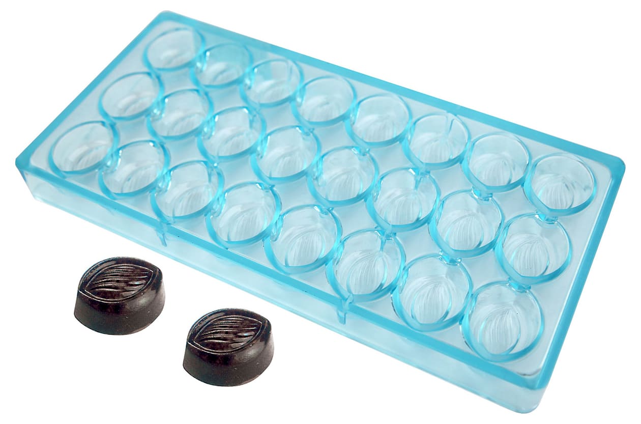 Makrolon Mould Sheet - Oval twisted - 27,5 x 17,5cm - Meilleur du Chef