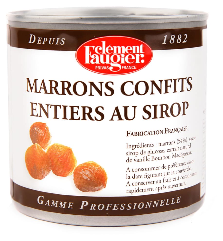 Premium Candied Chestnuts in Syrup - 300g - Clément Faugier - Meilleur ...