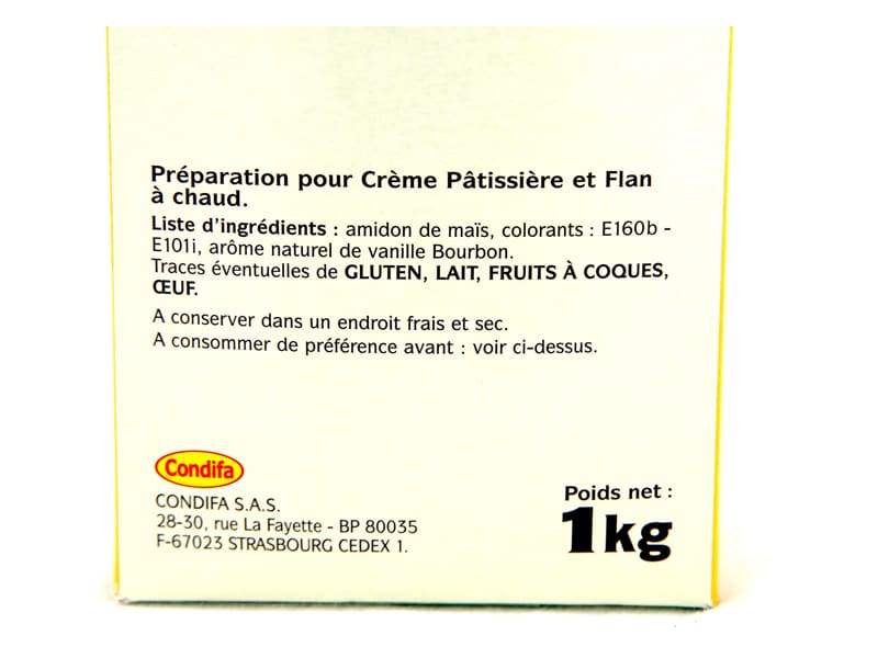 Crème Pâtissière Powder - 1kg - Ancel - Meilleur du Chef
