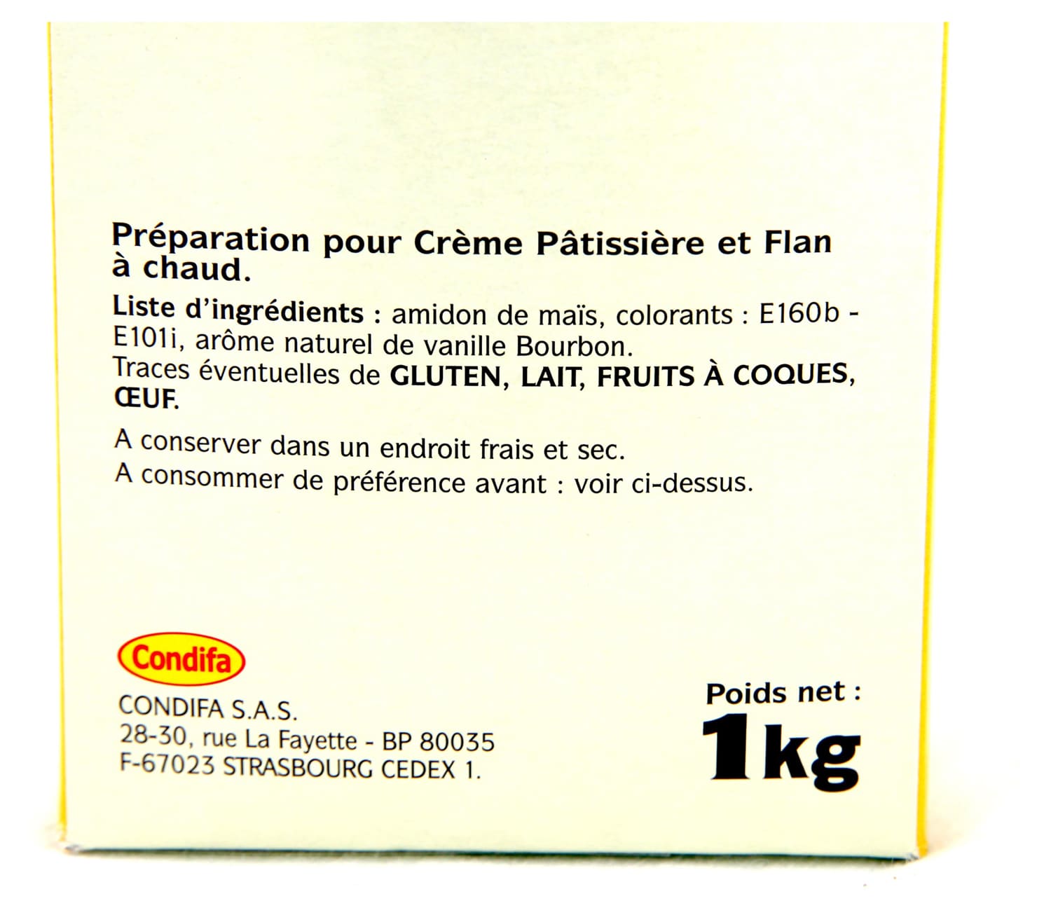 Crème Pâtissière Powder - 1kg - Ancel - Meilleur du Chef