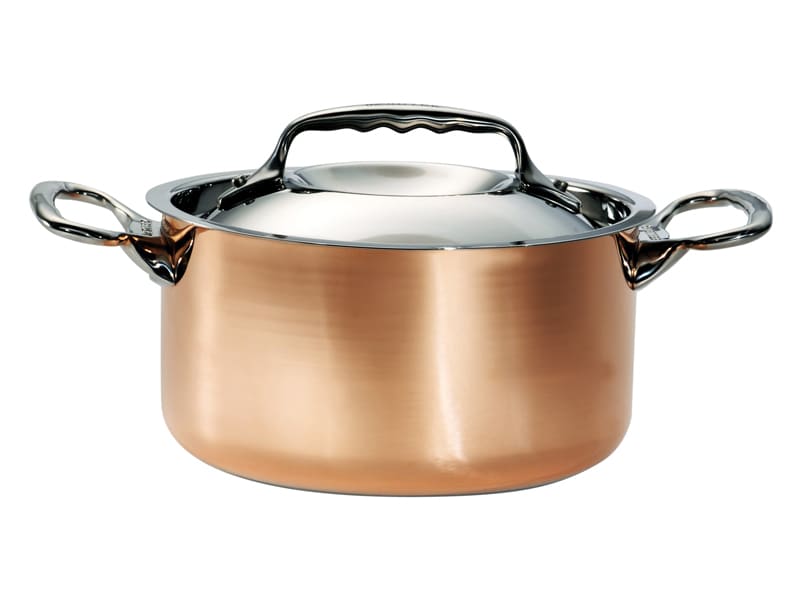 Copper/Stainless Steel Stew Pan - Prima Matera - Ø 20cm - De Buyer ...