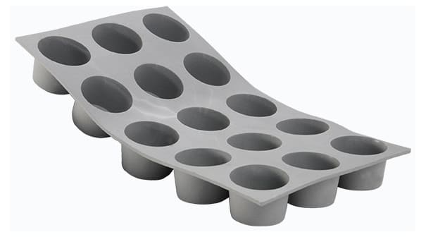 Elastomoule Silicone Mould - 15 mini muffins - 30 x 17.6cm - De Buyer ...