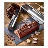 Stainless Steel Yule Log Mould with Removable Ends - Small - 30cm x Ø ...