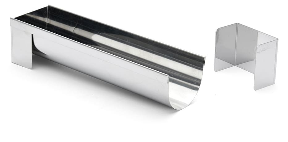 Stainless Steel Yule Log Mould with Removable Ends - Large - 30cm x Ø 7 ...