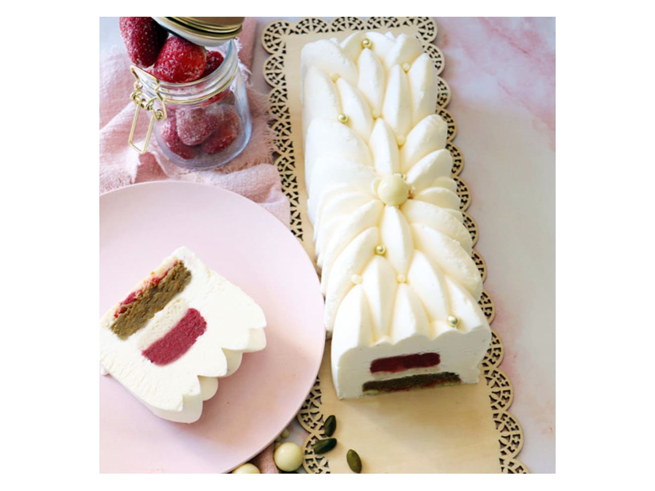 Silicone Yule Log Mould - Saint Honoré - 25 x 8 cm - Déco Relief ...