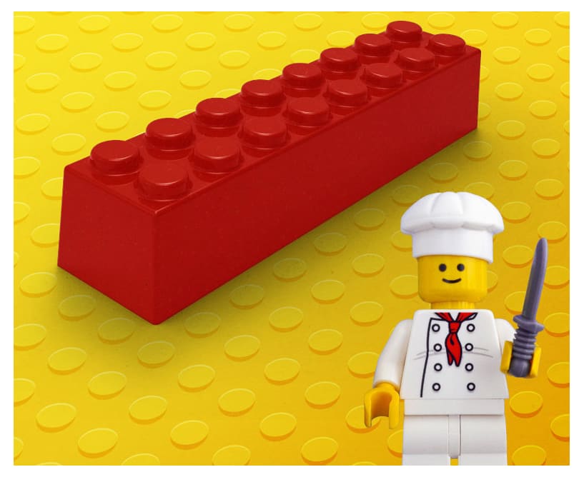 Thermoformed Yule Log Mould (x 6) - Lego - 25 x 6cm - Meilleur du Chef