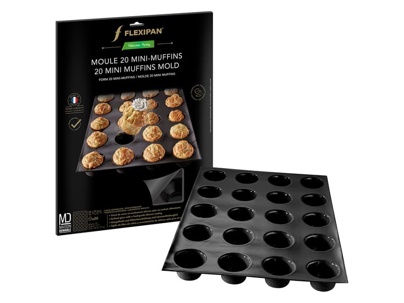 Silicone Mould 20 Mini Muffins - 40 x 30cm - Flexipan - Meilleur du Chef
