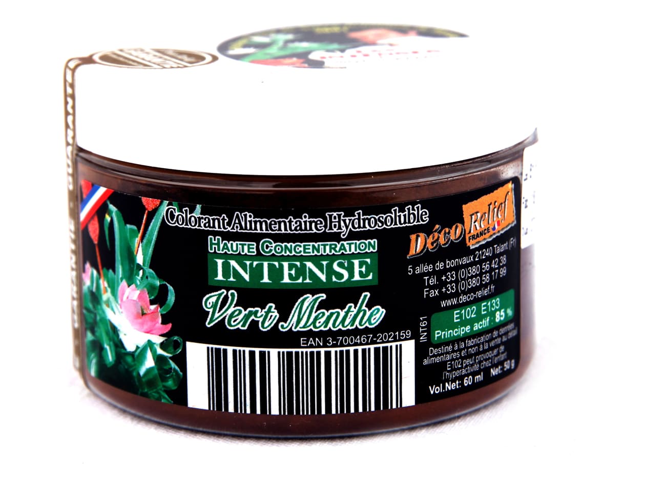 Food Colouring Powder - Mint Green - 50g - Déco Relief - Meilleur du Chef