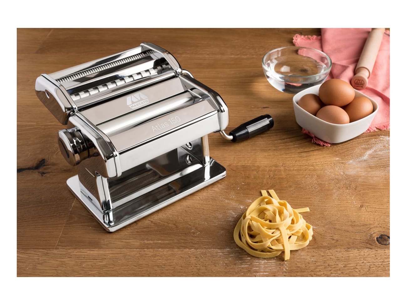Atlas 150 Pasta Machine - Chrome steel - Marcato - Meilleur du Chef