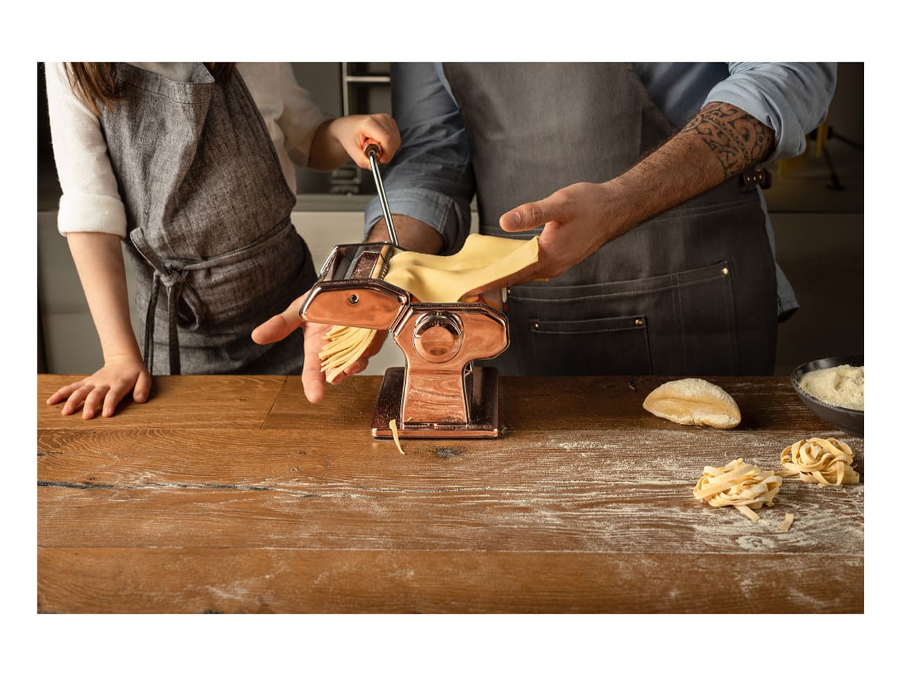 Pasta Maker - Atlas 150 - Copper - Marcato - Meilleur du Chef