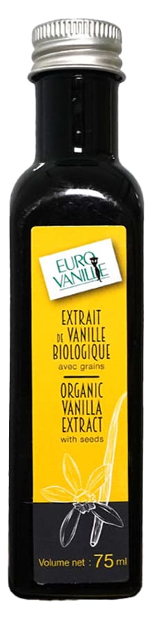 Organic vanilla extract with seeds - 75 ml - Eurovanille - Meilleur du Chef