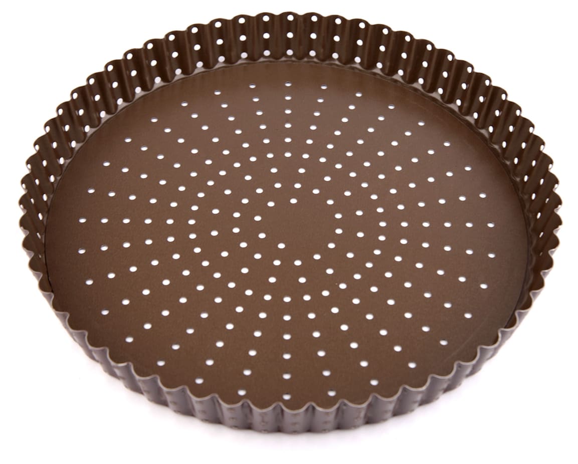 Fluted Tart Tin with Perforated Loose Bottom - Ø 28cm - Gobel ...