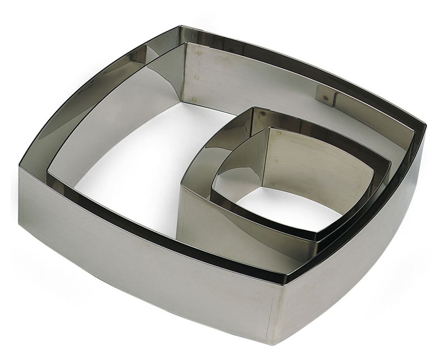 Stainless Steel Curved Square Ring - 8 x 8cm - Gobel - Meilleur du Chef