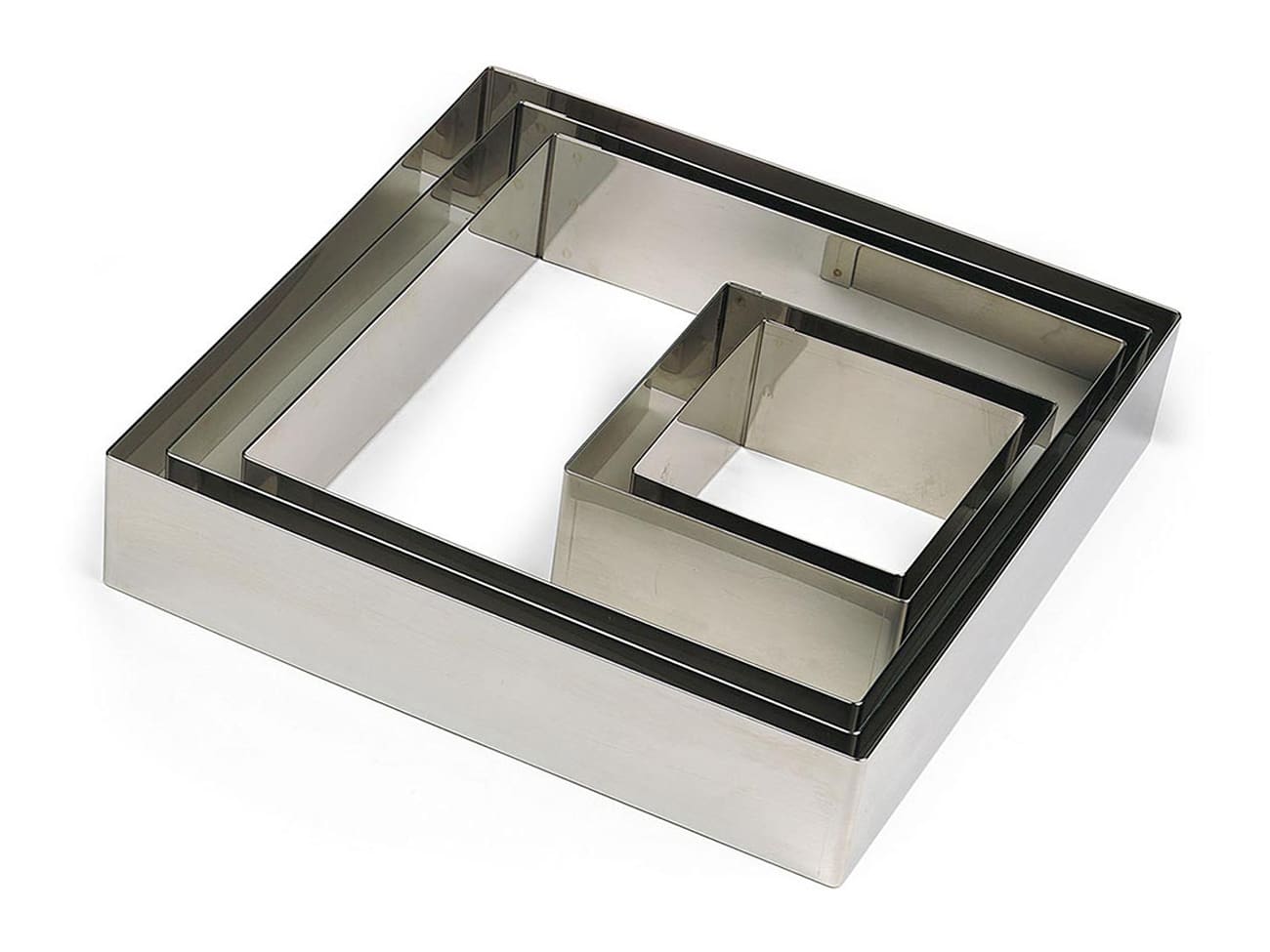 Stainless Steel Square Ring - 10 x 10 x ht 4.5cm - Gobel - Meilleur du Chef
