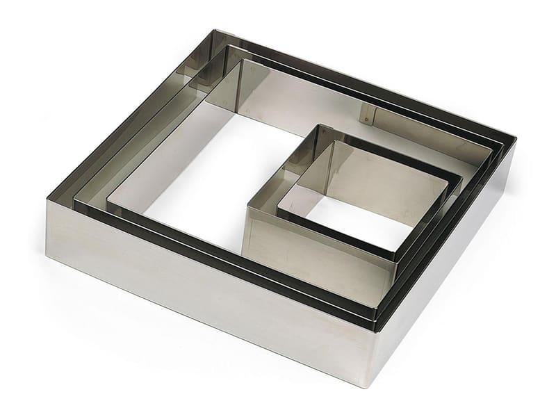 Stainless Steel Square Ring - 22 x 22 x ht 4.5cm - Gobel - Meilleur du Chef