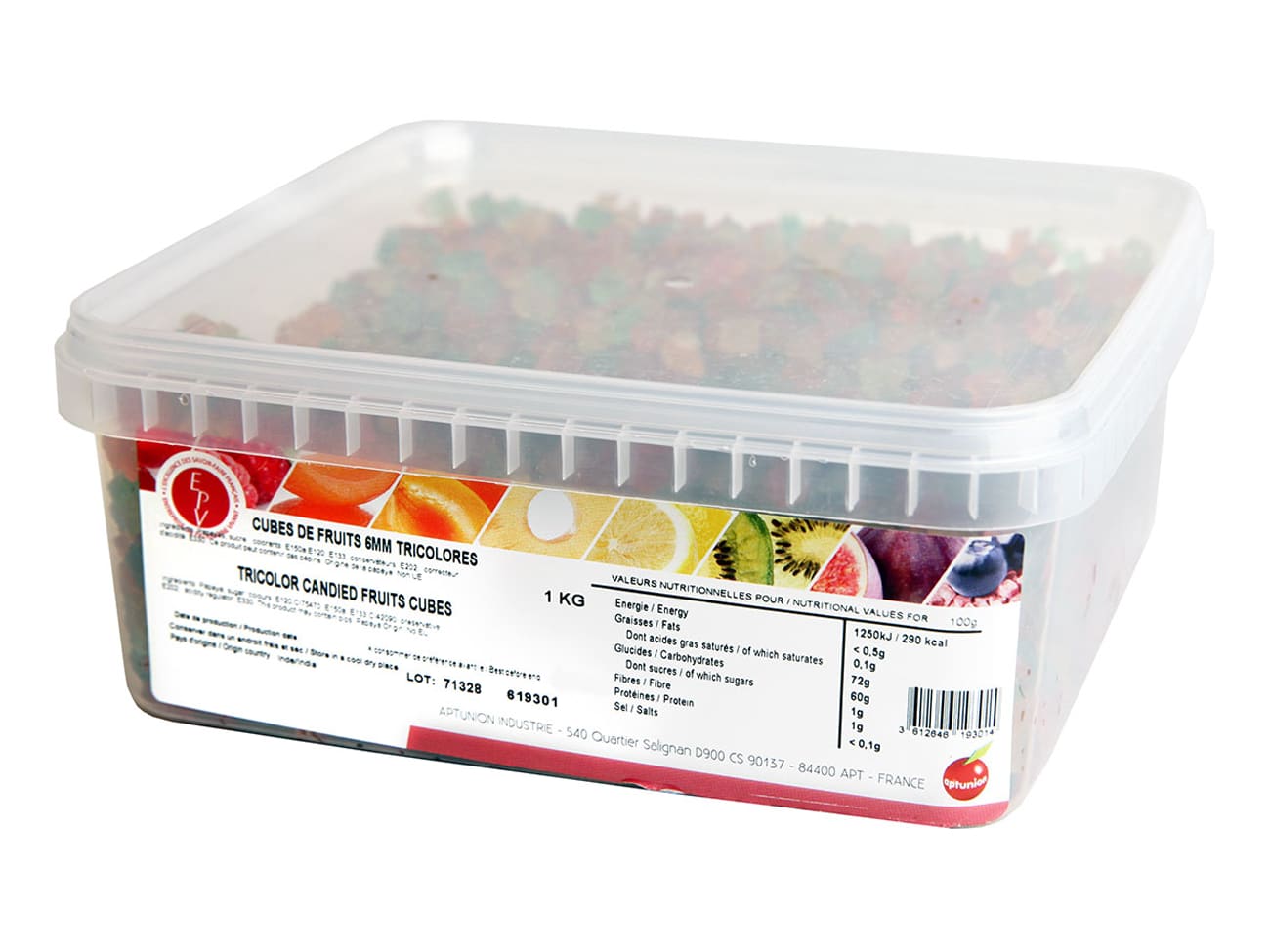 Candied Fruit Cubes - 1kg - Meilleur du Chef