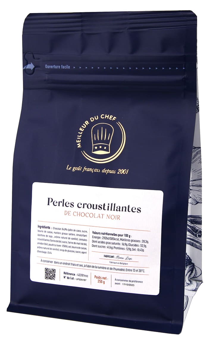 Dark Chocolate Crispy Pearls - 250g - Mona Lisa - Meilleur du Chef