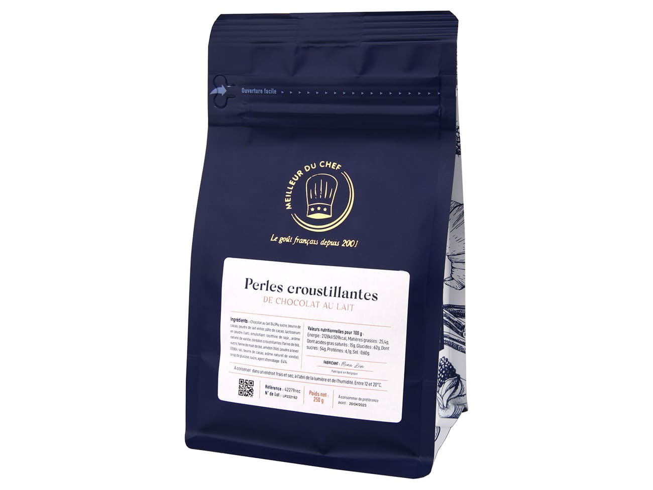 Milk Chocolate Crispy Pearls - 250g - Mona Lisa - Meilleur du Chef