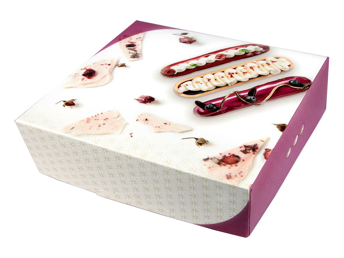 'Fantaisie' Square Tart Box - Height 5cm - 20 x 20cm (x 50) - Meilleur ...