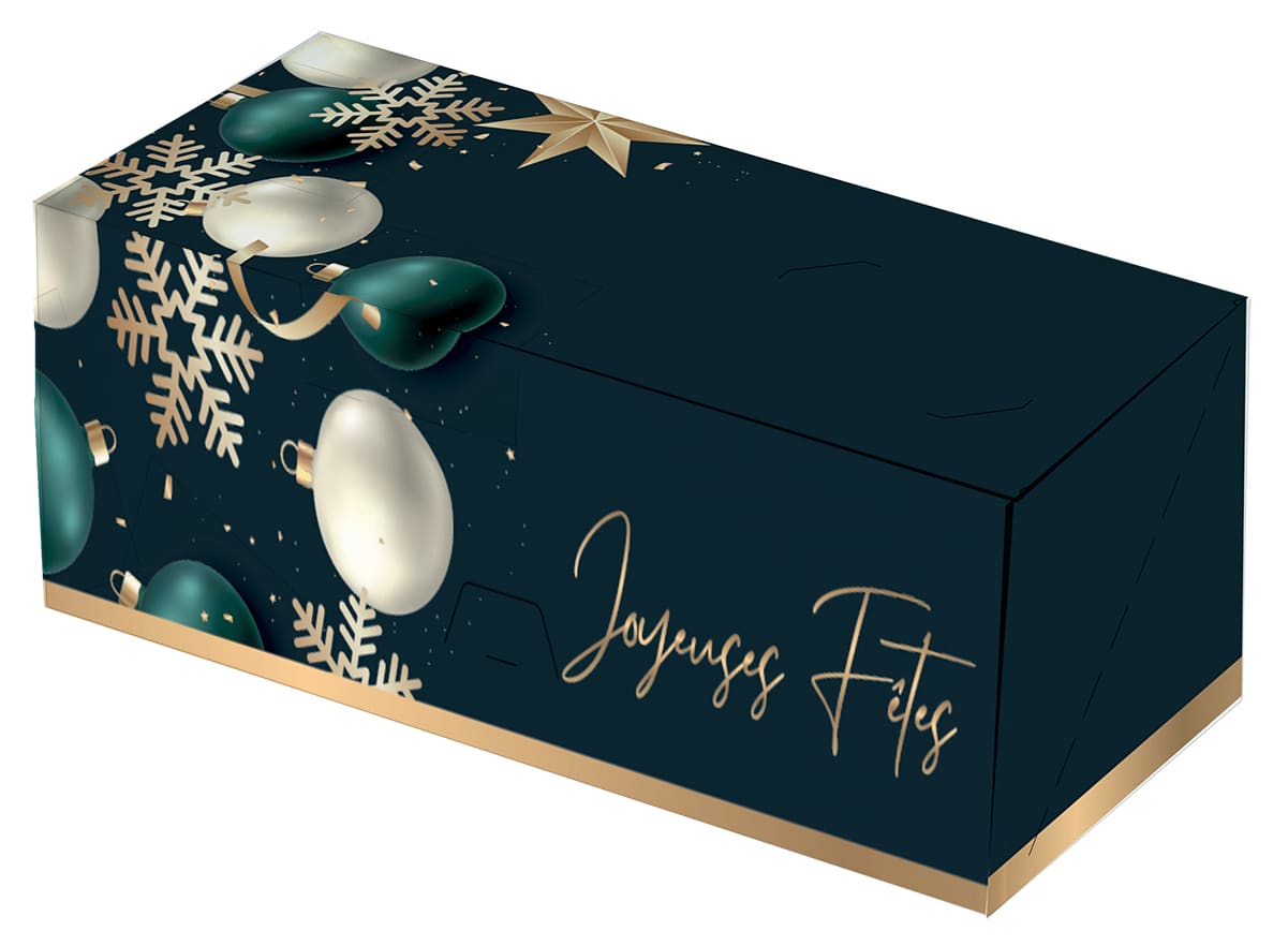 Yule Log Box (x 25) - Starry - 20 x 11cm - Meilleur du Chef