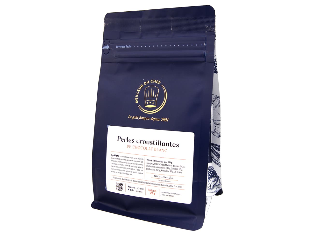 Crispy Pearls - White chocolate - 250g - Mona Lisa - Meilleur du Chef