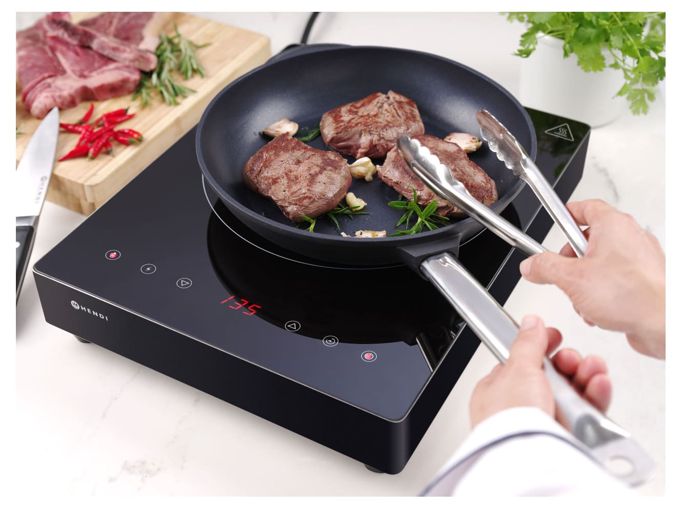 3500 W induction hob - Black Line - Hendi - Meilleur du Chef