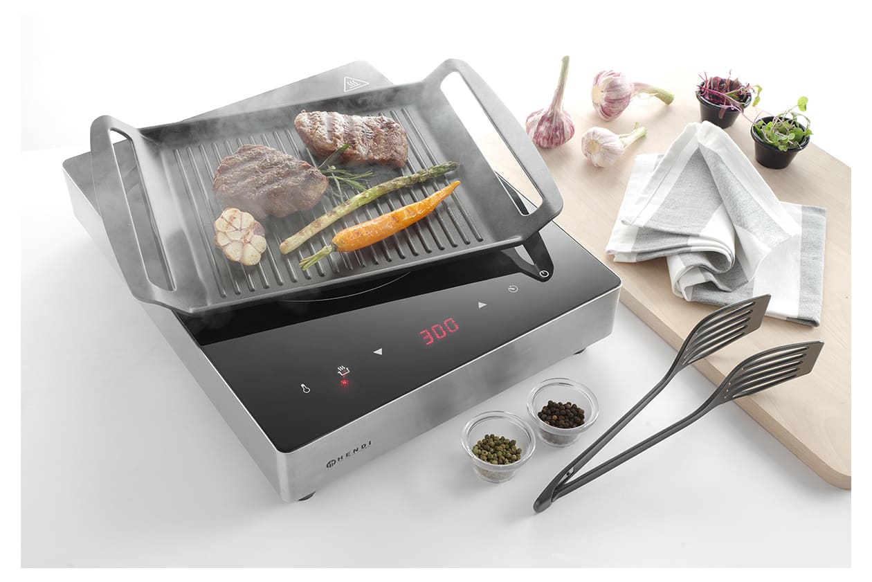 Cast Aluminium Griddle - Induction Safe - 39 x 26cm - Hendi - Meilleur ...