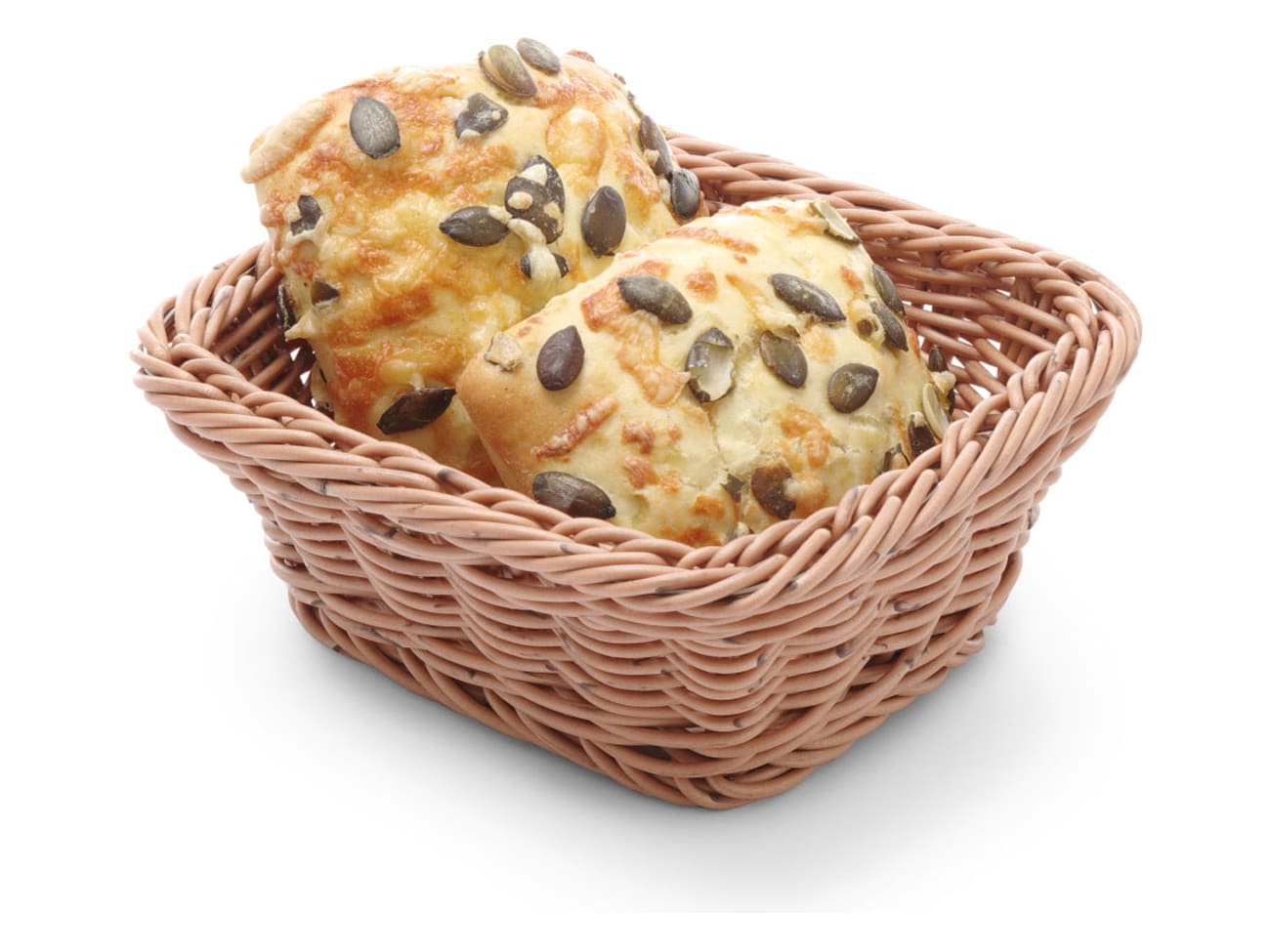 Rectangular Bread Basket - reinforced stainless steel wire - 17.6 x 16. ...