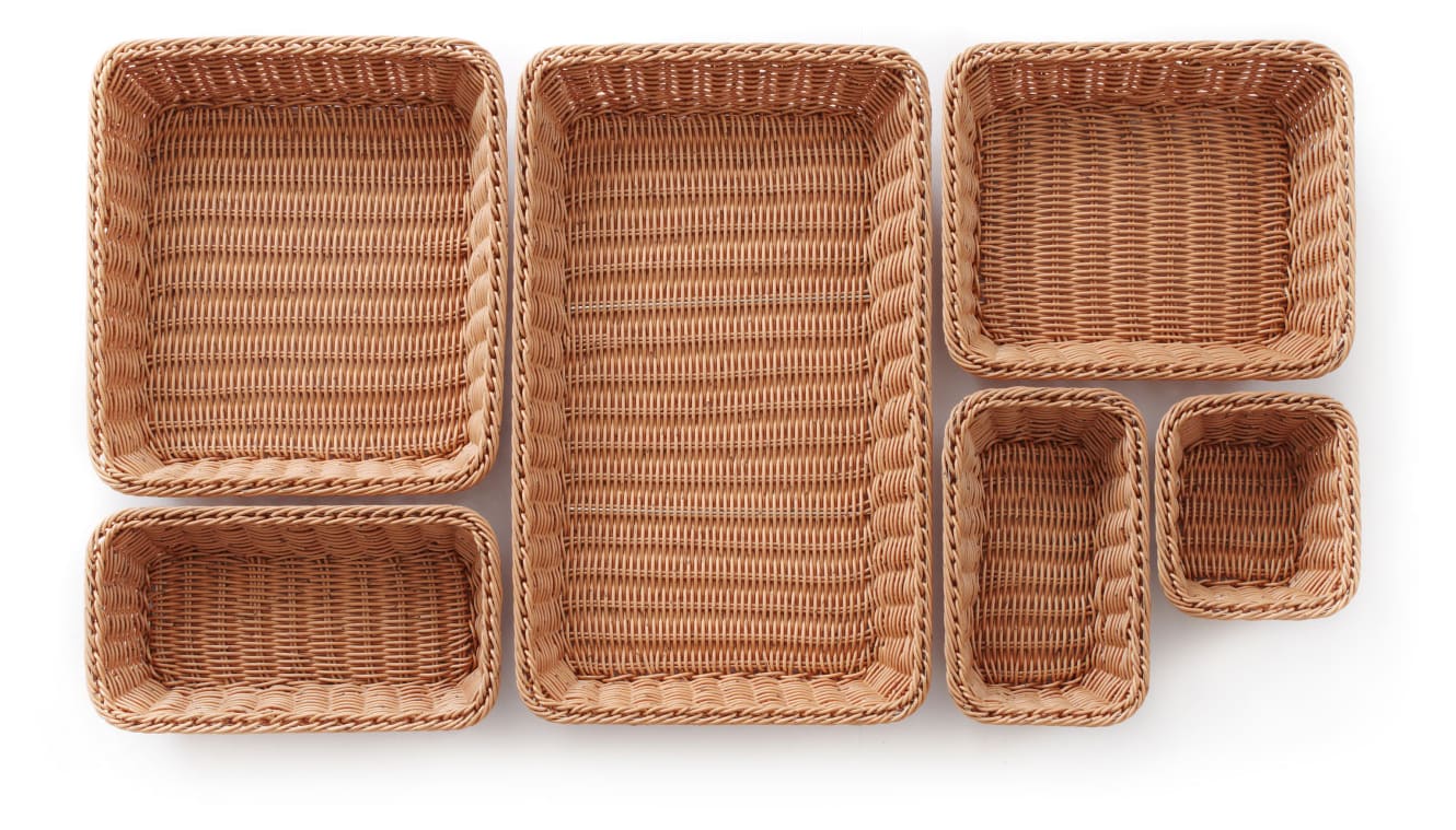 Rectangular Bread Basket - reinforced stainless steel wire - 26.5 X 16. ...