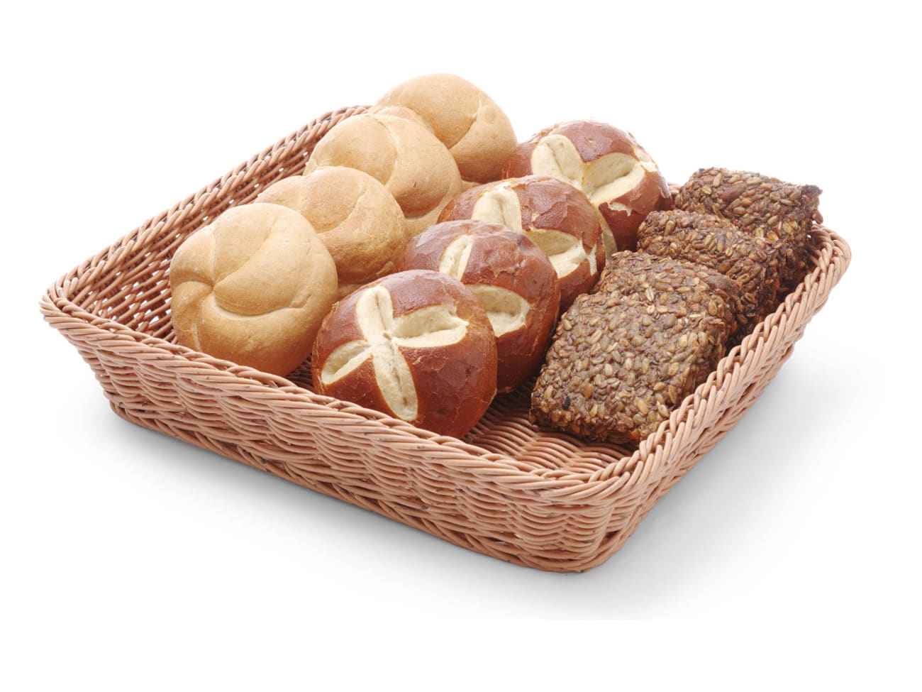 Rectangular Bread Basket - reinforced stainless steel wire - 32.5 X 35. ...