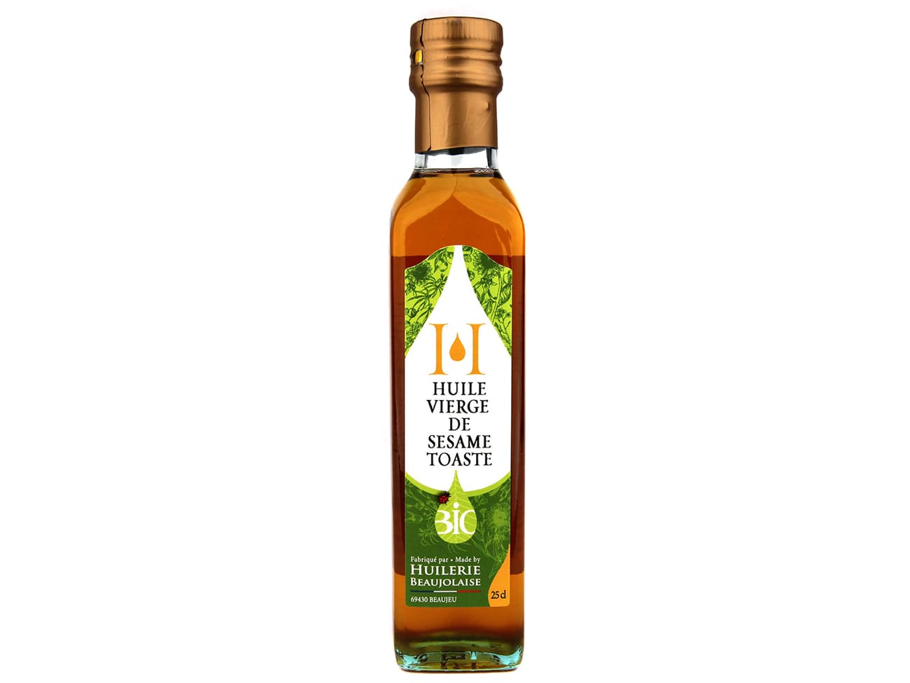 Virgin Toasted Sesame Oil 25cl - Huilerie Beaujolaise - Meilleur du Chef